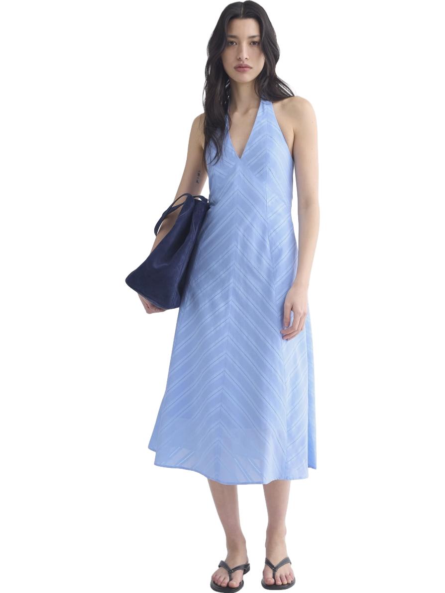 EVERLANE EVERLANE Textured Halter Midi Dress